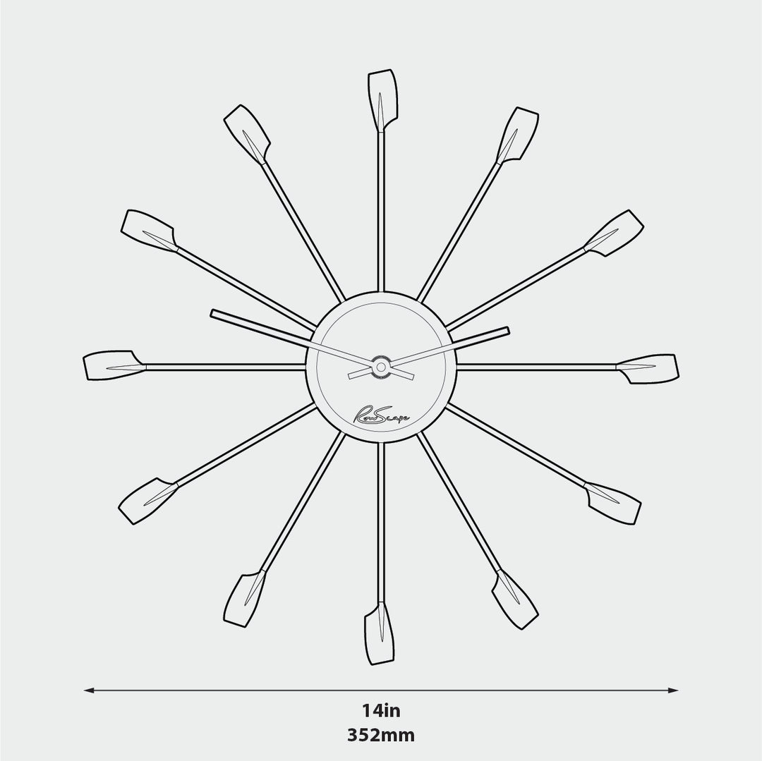 Rowing Oar Clock – RowScape